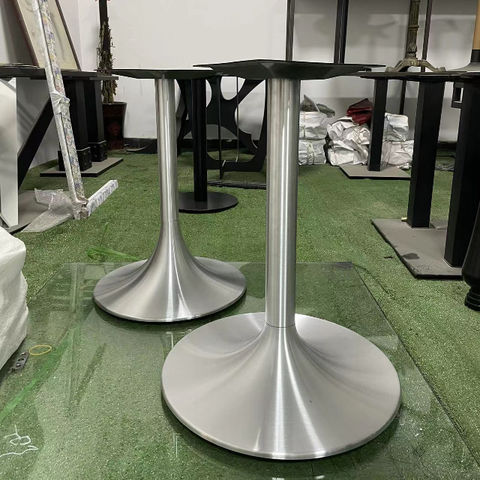 Buy Wholesale China Aluminum Trumpet Table Base Brass Tulip Table Base ...