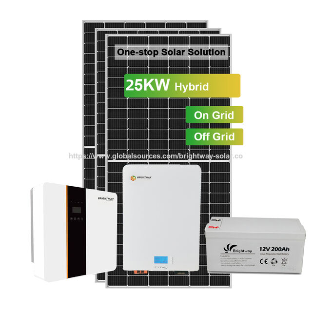Achetez en gros Brightway 20kw 25kw 30kw Système De Stockage D'énergie Solaire Hors Réseau ...