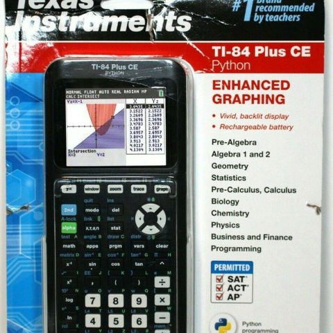 Authentic Texas-instruments Ti-84 Plus Ce Graphing Calculator Black $25 ...