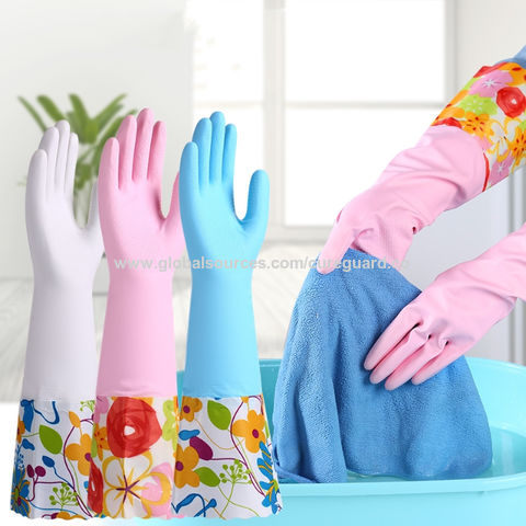Buy Wholesale China Household Waterproof Cleaning Gloves Reusable ...