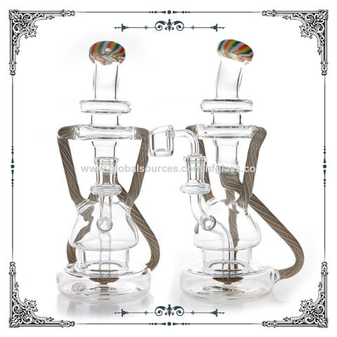 Buy Wholesale China Dab Oil Rig Glass Bong Smoking Water Pipe Recycler Bubbler Hf Glass 420 Made ...