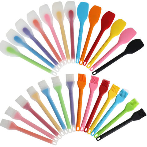 Wholesale Coloful Silicone Spatulas Heat Resistant Spatulas Bbq Scraper ...