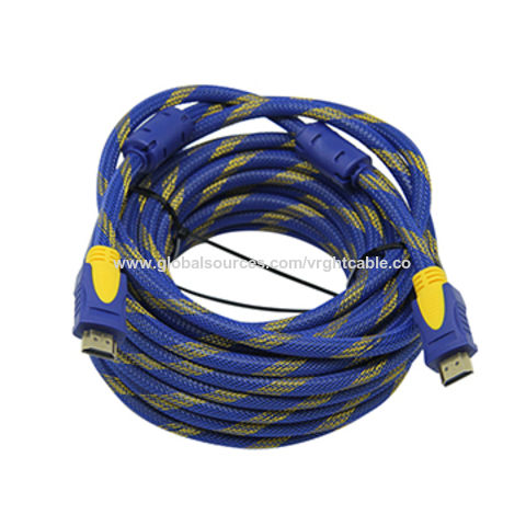 Hdmi To Hdmi Blue Yellow Braiding Cable - Buy China Wholesale Hdmi Blue ...