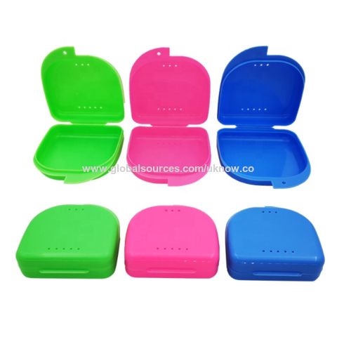 Denture Boxes, Denture Holder With Holes Dental Retainer Box Portable ...