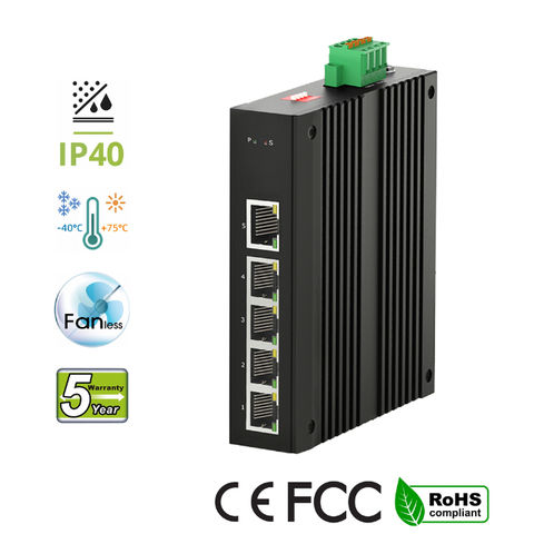 Buy Wholesale China Unmanaged Industrial Ethernet Switch, 5*10/100base ...