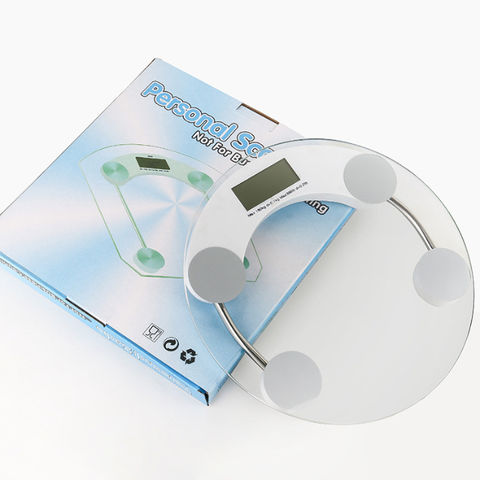 Buy Wholesale China Body Weight Scale Round Transparent Tempered Glass ...
