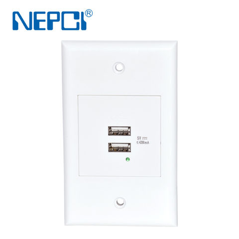 Buy Wholesale China 115*70 Us Type Usb Wall Socket Nepci Xjy-usb-59-g-a ...