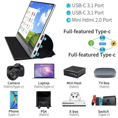 Buy Wholesale China 15.6 Inch 4k Hd Screen Ultrathin Portable Monitor ...