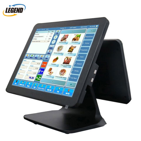 Buy Wholesale China Pos Terminal 15"+12" Touch Dual Display All In One ...