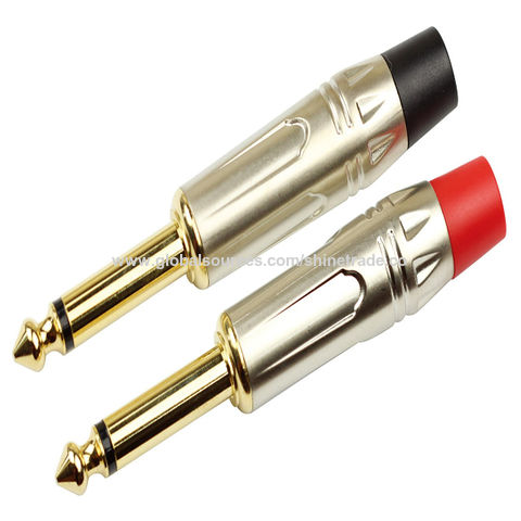 Buy Wholesale China 6.35mm Male Connector & 6.35mm Male Plug Connector ...