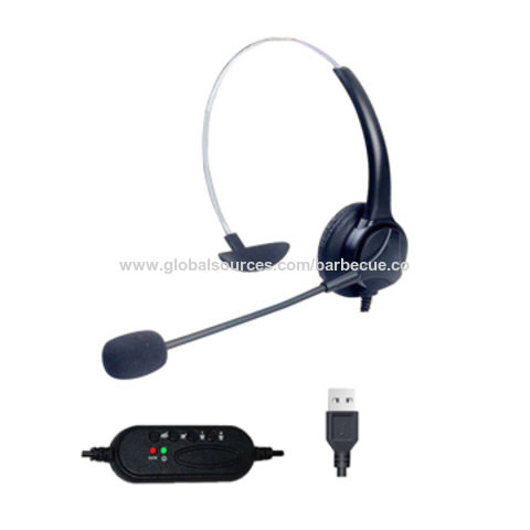 Buy Wholesale China Good Single Side Telephone Headsets With Mic / Rj11 ...
