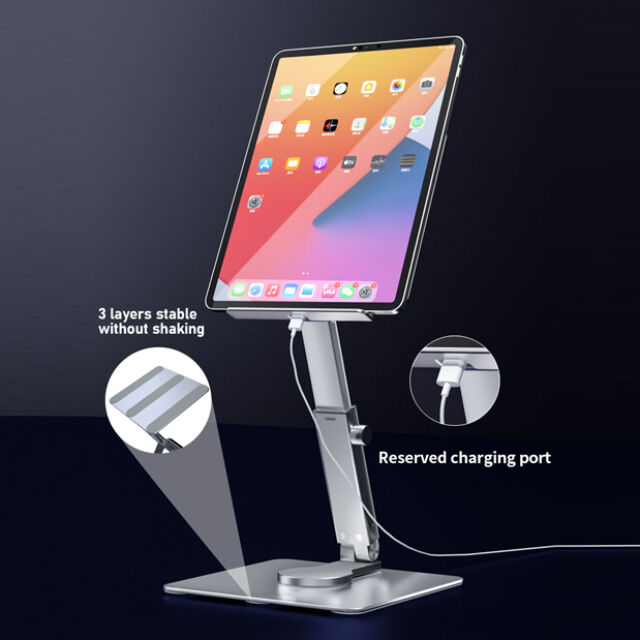 Oem 360 Rotating Base Tablet Holder Adjustable Aluminum Tablet Stand ...