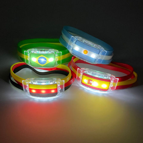 Buy Wholesale China 2022 World Cup Luminous Flag Wristband Led Flag ...