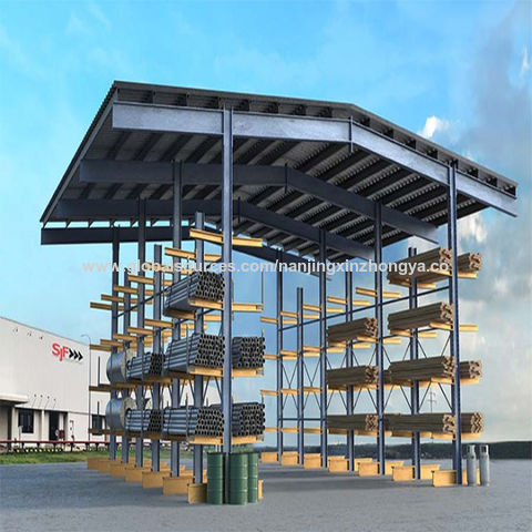 Buy Wholesale China Outdoor Q345 H Steel Roofing Lumber Storage ...