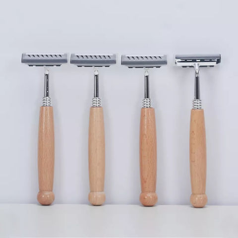 Buy Wholesale China Bamboo Safety Razor Reusable Wooden Razor ...