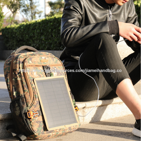 Factory Direct High Quality China Wholesale Oem Odm Solar Backpack Bsci ...