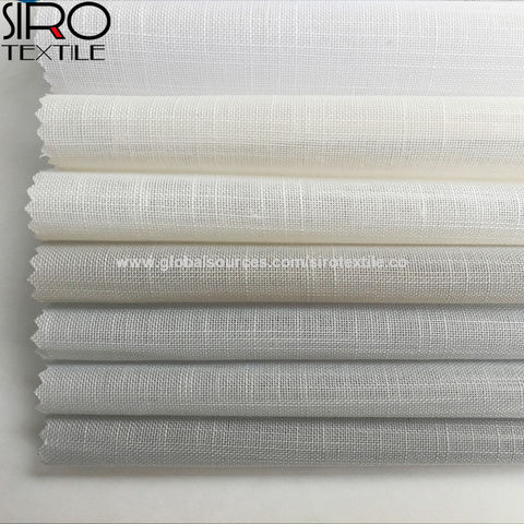 Buy Wholesale China Inherent Fire Retardant 100% Polyester Linen Look ...