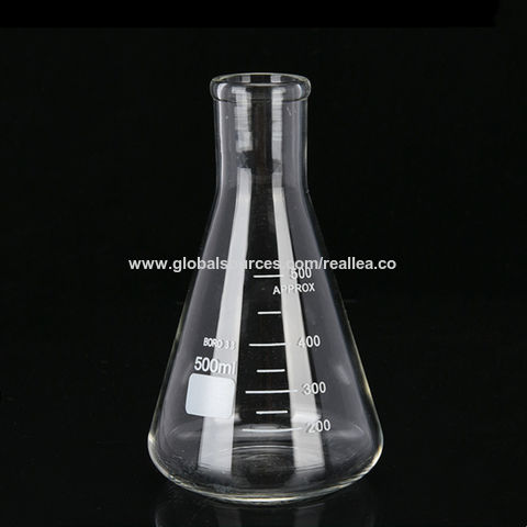 Buy Wholesale China 500ml Laboratory Conical Thin Neck Glass Boiling ...
