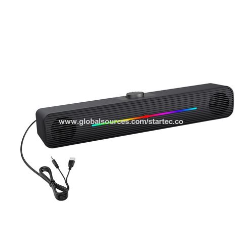 Buy Wholesale China Aux Wired 3w*2 Rainbow Light Soundbar Speaker For ...