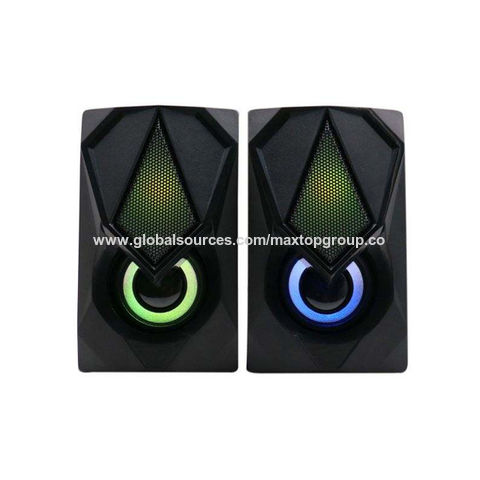 Buy Wholesale China Colorful Led Light Pc Speaker Wired Usb Power ...