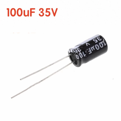 Buy Wholesale China New Aluminum Electrolytic Capacitor 100 Uf 35 V 6 ...