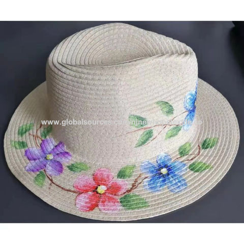 Buy Wholesale China 100% Paper Straw Hat With Printing & Straw Hat at ...