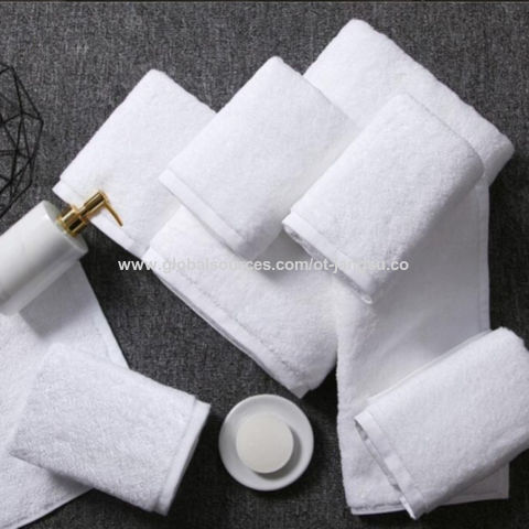 Buy Wholesale China 100% Cotton White Hand Towel Cotton Face Towel ...