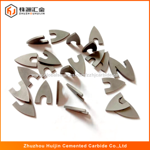 High Hardness Yg6 Yg8 Triangle Tungsten Carbide Tips For Ceramic ...
