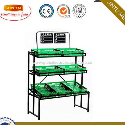 Buy Wholesale China Supermarket Store Display Metal Fruit And Vegetable ...