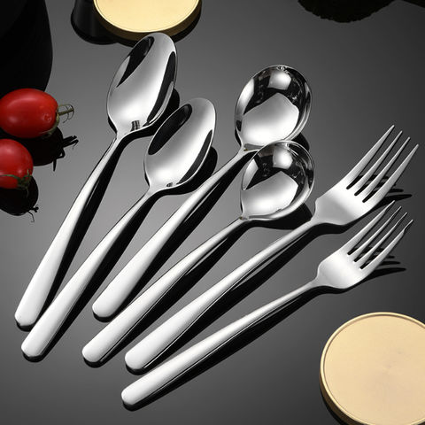 Buy Wholesale China Customize Logo Metal Dinnerware Set Knife Spoon ...