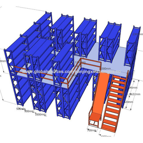 Buy Wholesale China Industrial Warehouse Rack Shelf Mezzanine Storage ...