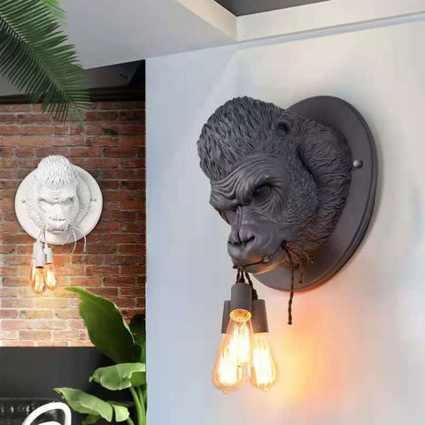 Buy Wholesale China Animal Wall Lamps Resin Bulldog Wall Lights For ...