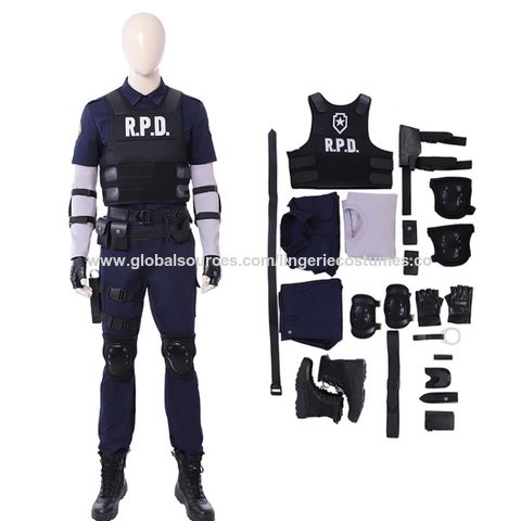 Resident Evil 2 Cosplay Costume Leon S. Kennedy R.p.d. Suit Costumes ...