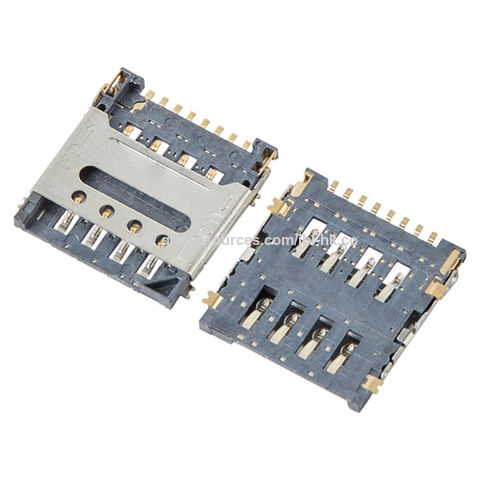 Buy Wholesale China 8pin No Push Flip Type Micro Sim Card Connector ...