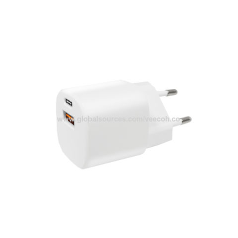 Buy Wholesale China 30w Dual Port Charger Eu Usb A Fast Charging Type-c ...