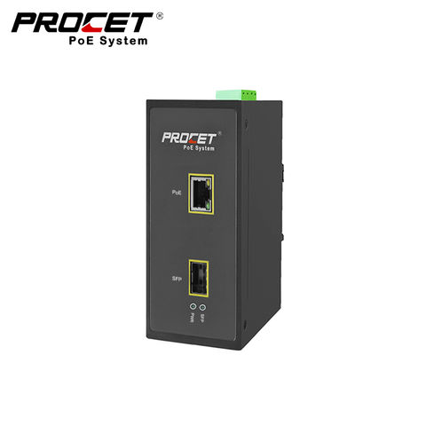 Buy Wholesale China Industrial 60w Poe Injector Procet Fiber Din Rail ...