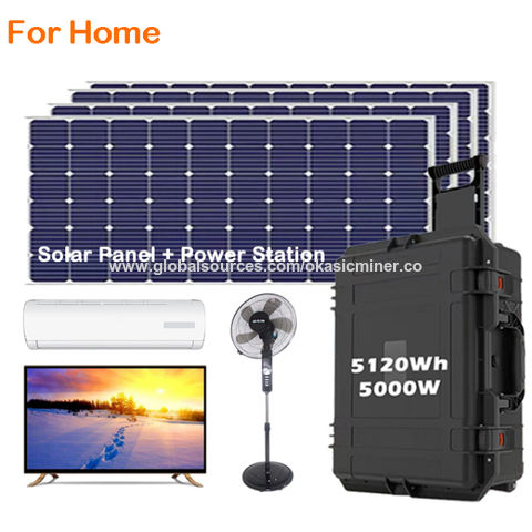 Buy Wholesale China Home Solar Generator 5kw Solar Power Station 5000w ...