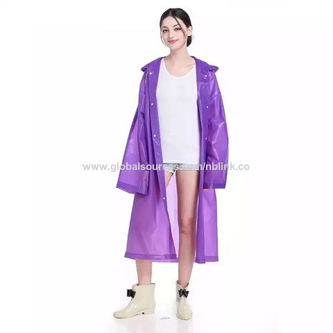 Buy Wholesale China Fashion Adult Plastic Peva Waterproof Purple ...