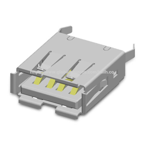 Kailh 4-pin Usb Connector With 30v Dc, 1.0a Current Rating And 500v Ac ...