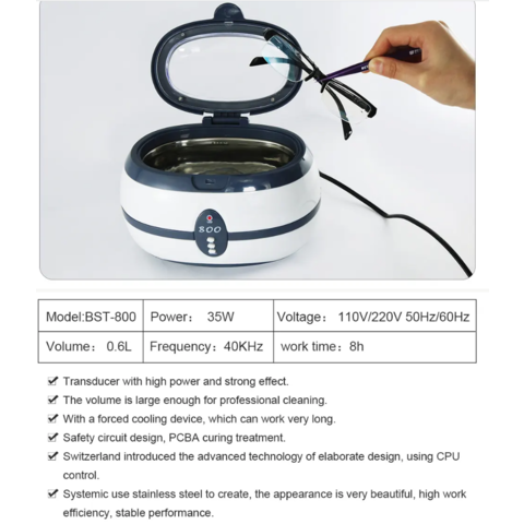 Buy Wholesale China Quality Mini Ultrasonic Eyeglass Cleaner Best -800 ...