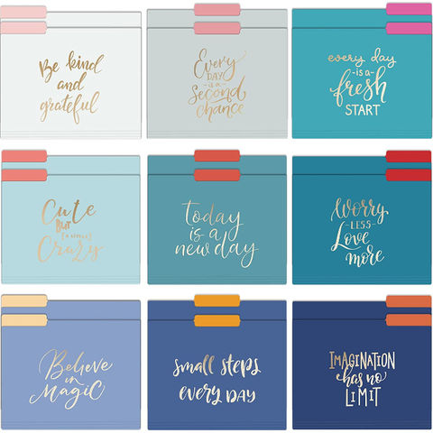 Buy Wholesale China Letter Size Colored File Folders Motivational ...