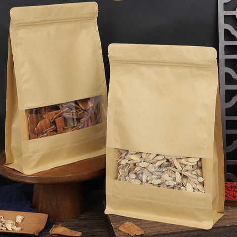 Bulk Buy China Wholesale Brown White Kraft Craft Paper Standing Up ...