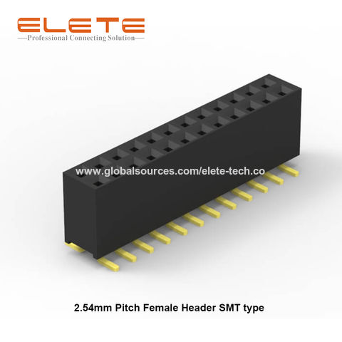 Buy China Wholesale Female Header Smt, 2.54mm Pitch, Dual Row 20 Pin ...