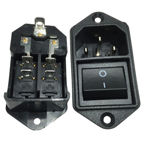 Buy Wholesale China C14 Ac Power Connector Male+on Off Rocker Switch ...