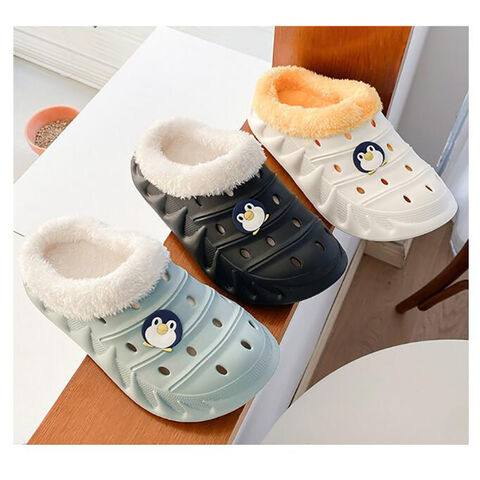 Buy Wholesale China Children's Plush Light Weight Clogs Anti Slip ...