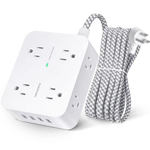 Buy Wholesale China Power Plugs,8 Wide Outlets With 4 Usb Charging ...