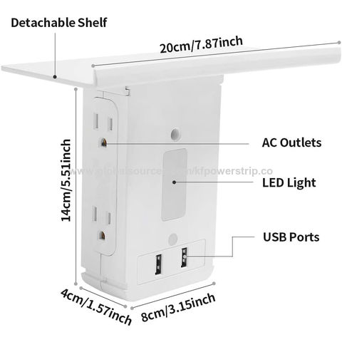 Buy Wholesale China 4 Outlet Shelf Power Strip Us Wall Socket With ...