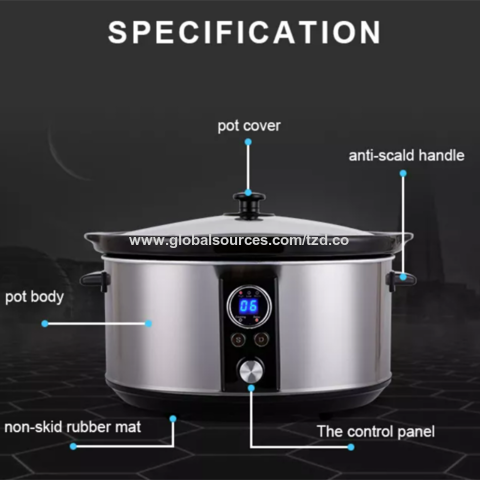 Buy Wholesale China Kitchen Cooking Oval Crock Pot With Timer ...
