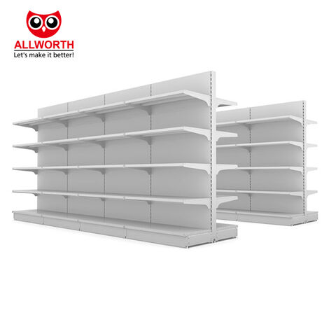 Supermarket Shelf Furniture End Shelf With Flat Back Panel $42.02 ...