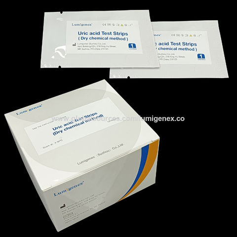 One Step To Get Result In 2 Minutes Uric Acid Test Strip Gout Detection ...